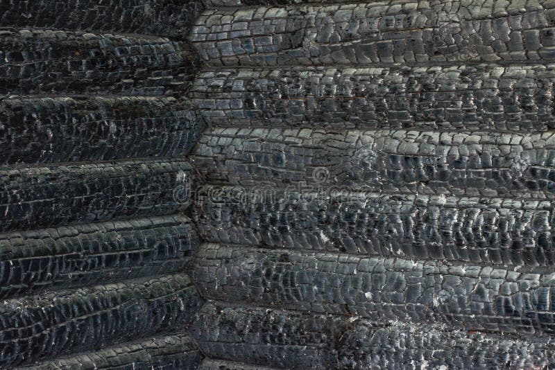 Burned timber wall stock photo. Image of insure, ashes - 46893538