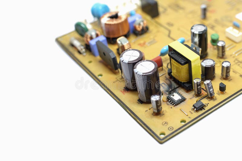 Burned Up Integrated Circuit on Circuit Board Stock Photo - Image of ...