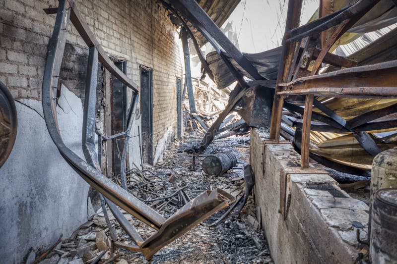 Burned Down Factory Stock Photos - Free & Royalty-Free Stock Photos ...