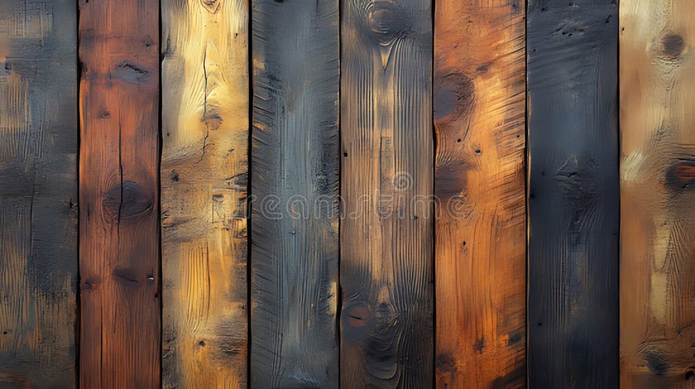 Burned Wood Planks Texture Background, Rustic Wall, Design Element ...