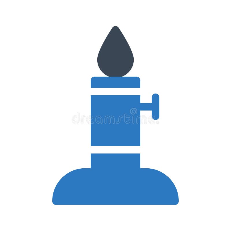 Burner Vector Glyph Color Icon Stock Vector - Illustration of lamp ...