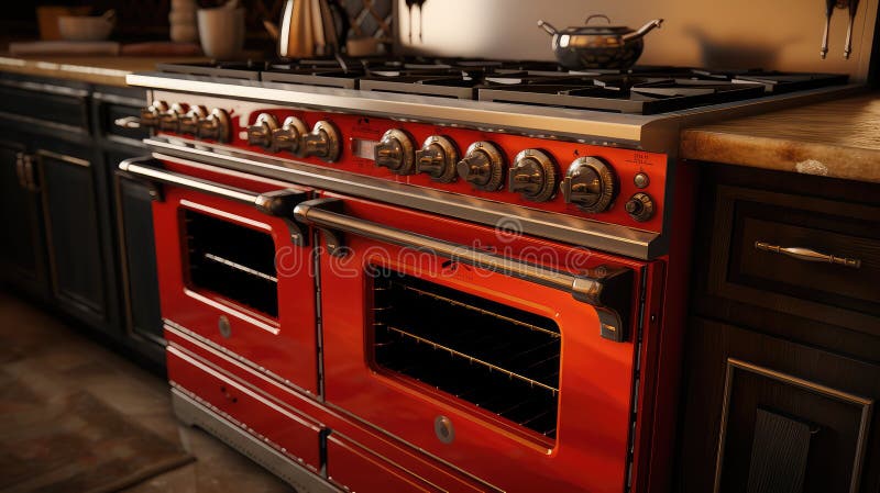 Burners kitchen stove stock illustration. Illustration of control ...