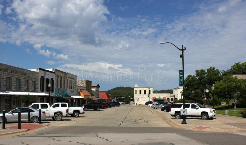 Burnet, TX - June 8, 2023: Historic Downtown Burnet Texas with ...