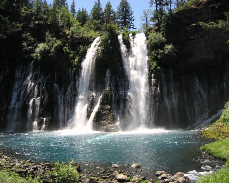 Burney Falls, California stock image. Image of rapids - 20384385