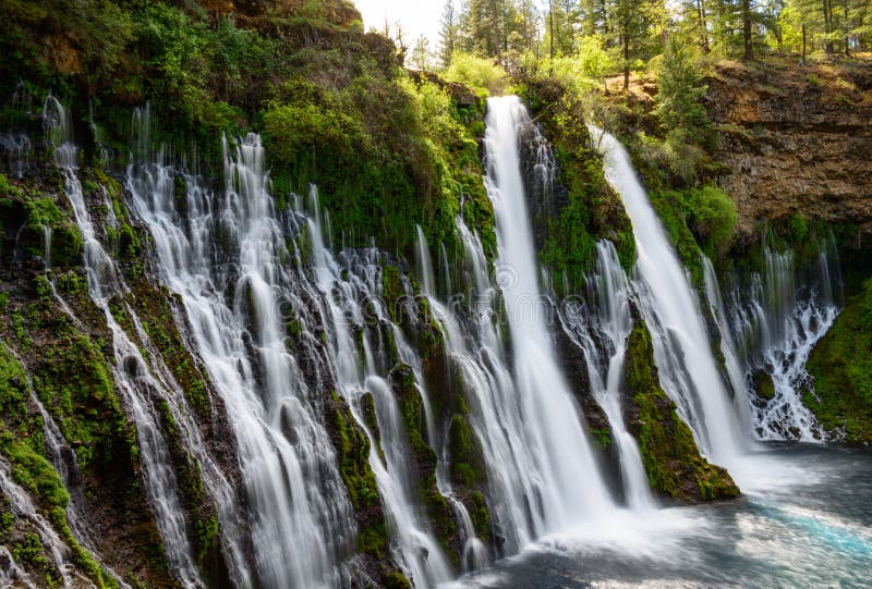 Burney Falls stock photo. Image of nature, burney, water - 65044898