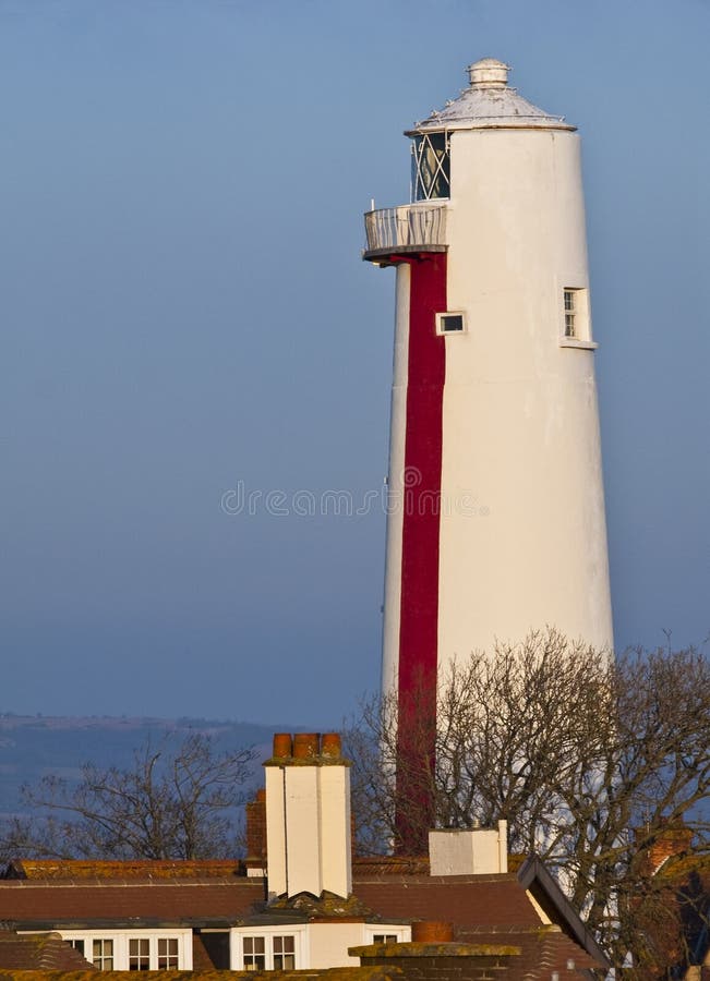 Burnham High Lighthouse stock image. Image of light, berrow - 7601507