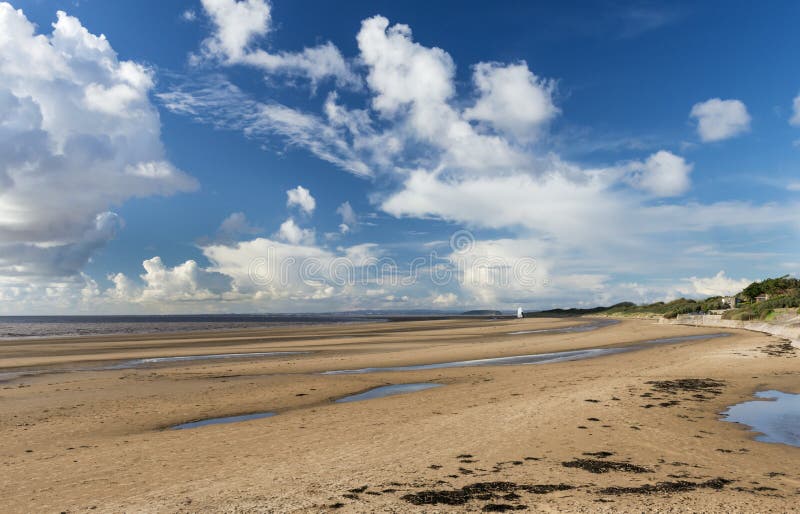 Burnham on Sea Beach stock photo. Image of bridgewater - 27296492