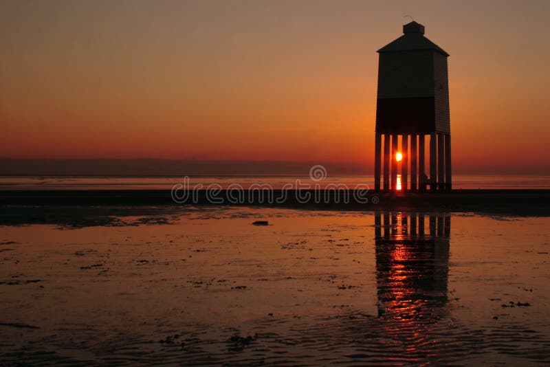 Burnham-on-Sea Lighthouse stock photo. Image of landmark - 7913672