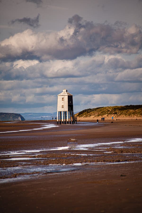 Burnham-on-sea Lighthouse, Somerset, U.K. Stock Photo - Image of clouds ...