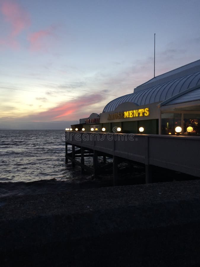 Burnham-on-sea Pier and Beach, Somerset Stock Photo - Image of heritage ...
