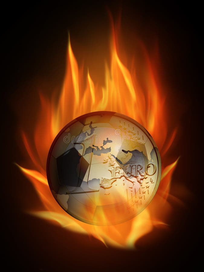 Burning World stock illustration. Illustration of climate - 4974135