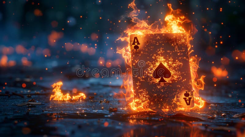 Spades Card Fire Stock Illustrations – 148 Spades Card Fire Stock ...