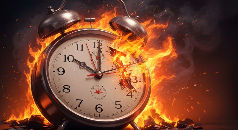 Burning Alarm Clock: a Dramatic Visual Metaphor of Time Destruction and ...