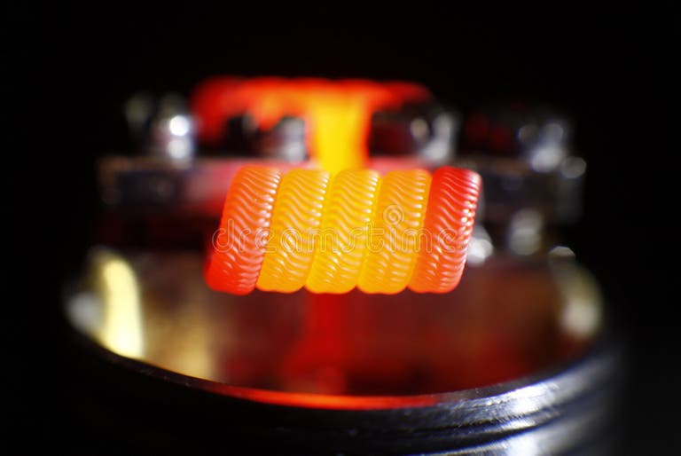 Burning Alien Coil Build on Vaping Rebuildable Dripping Atomizer Stock ...