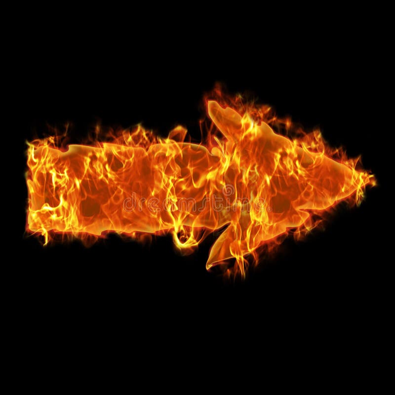 Burning arrow stock illustration. Illustration of design - 13376577