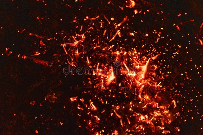 Burning Ashes Texture with a Big Contrast Stock Image - Image of glow, combustion: 188372721