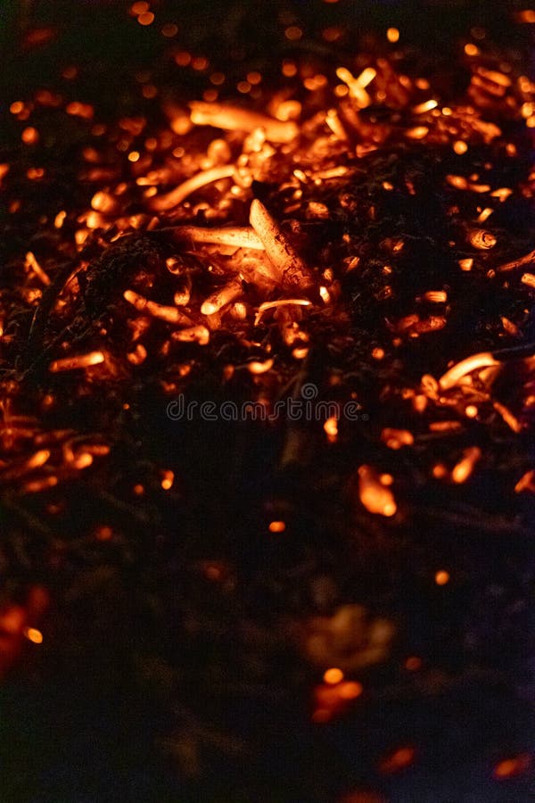 Burning Ashes Texture with a Big Contrast Stock Image - Image of glow ...