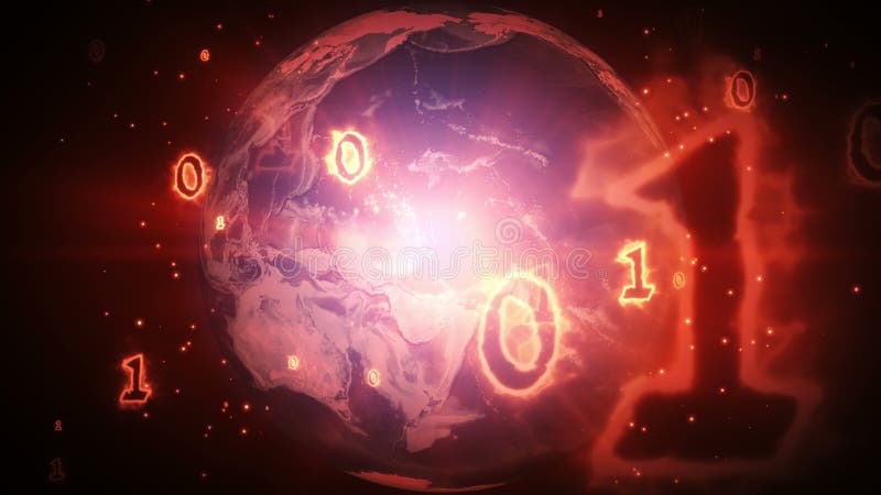 Numbers 6 and 7 Burning in Fire. Stock Video - Video of collection ...