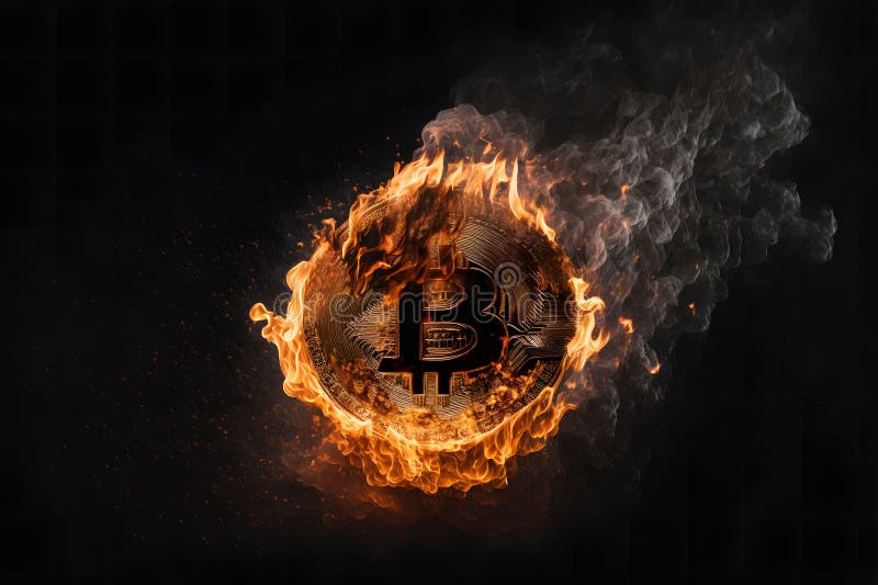 Burning Bitcoin Stock Illustrations – 799 Burning Bitcoin Stock ...