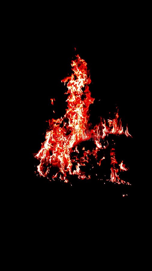 Burning black and red fire stock photo. Image of view - 132518572
