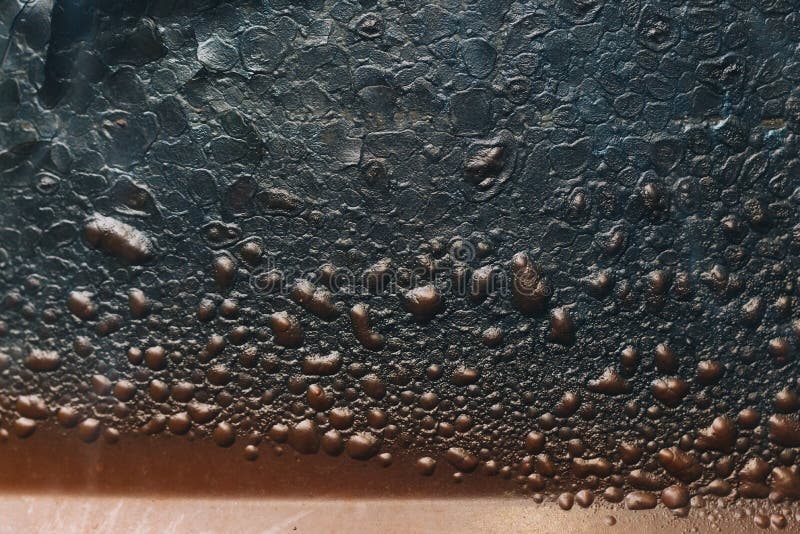 Burning Blister Paint on Metal Surface Background Stock Photo - Image ...