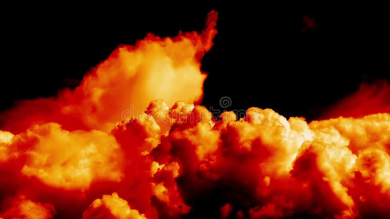 Hell Fire Sky and Clouds Time Lapse Stock Video - Video of flame ...