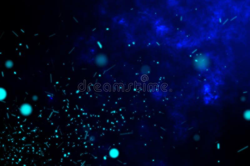 Burning Blue Sparks Rise from Fire ,Fire Particles on Blue Background ...