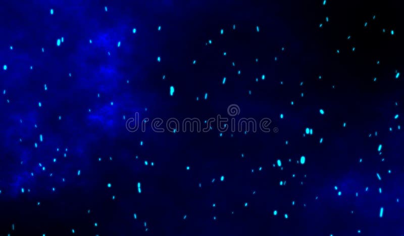 Burning Blue Sparks Rise from Fire ,Fire Particles on Blue Gradient ...