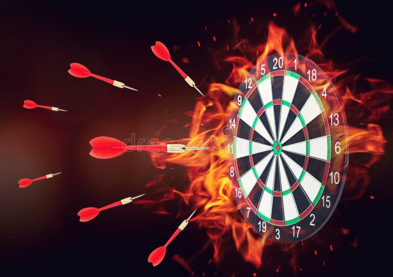 Fire Dart Target Dark Stock Photos - Free & Royalty-Free Stock Photos ...