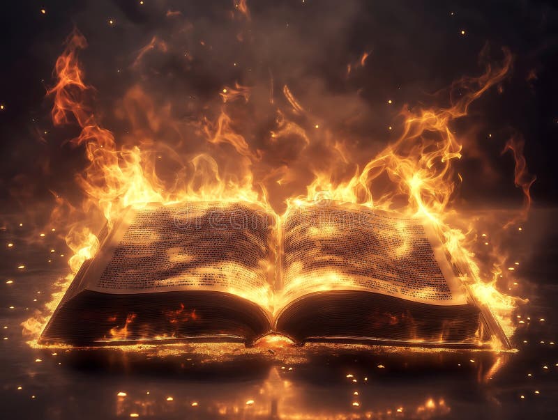 Burning Book Stock Illustrations – 8,359 Burning Book Stock ...
