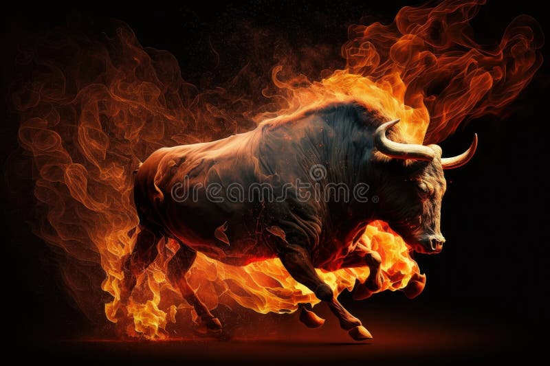 Burning Bull Stock Illustrations – 163 Burning Bull Stock Illustrations ...