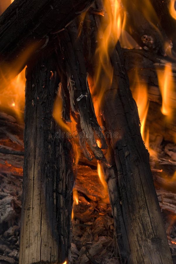 Burning Campfire Background Stock Image - Image of bright, incendiary ...
