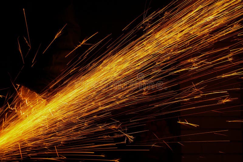 Spark spray stock image. Image of sharp, orange, manual - 49949381