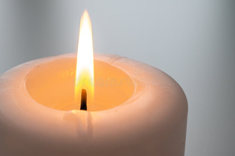 Burning candle flame. stock photo. Image of rate, increase - 257250800