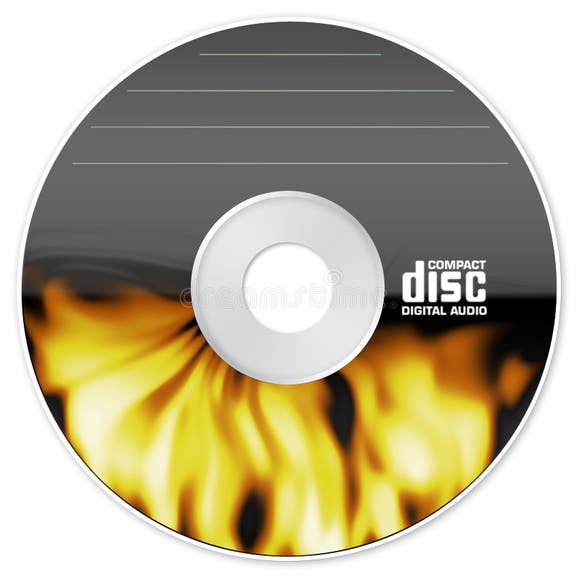 Burning cd stock illustration. Illustration of insurance - 7133677