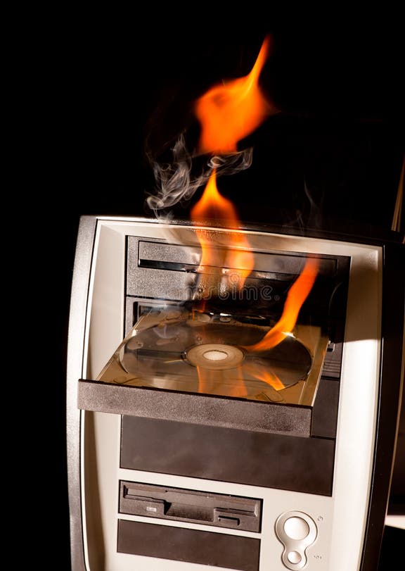 Burning cd drive stock image. Image of harddrive, information - 199283831