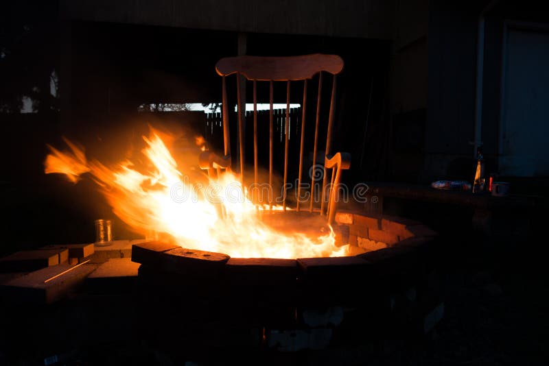 A burning chair stock image. Image of apple, white, tough - 187799027