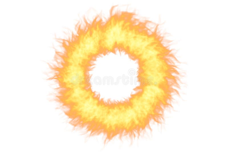 Burning Circle Flame Rectangle Fire Shape Flammable Detonation Art ...