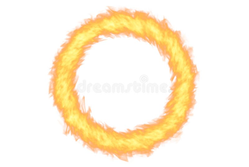 Burning Circle Flame Rectangle Fire Shape Flammable Detonation Art ...