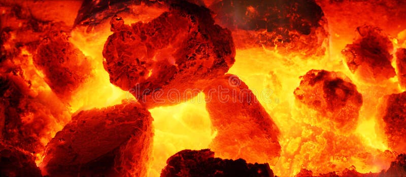 Burning coal. stock photo. Image of heat, fire, flame - 17625942