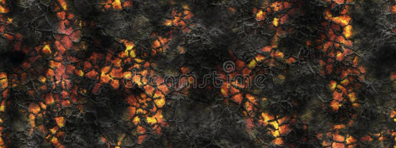 Burning Coals- Crack Surface. Abstract Nature Pattern Stock ...