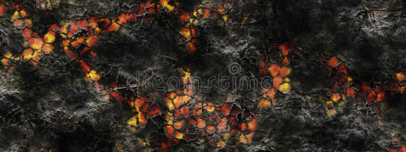 Burning Coals- Crack Surface. Abstract Nature Pattern Stock ...