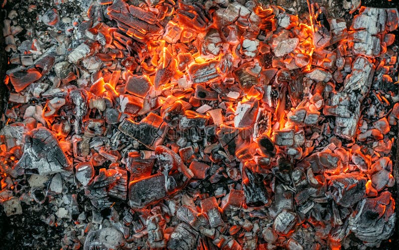 Coal. stock image. Image of bonfire, glowing, coal, view - 170620101