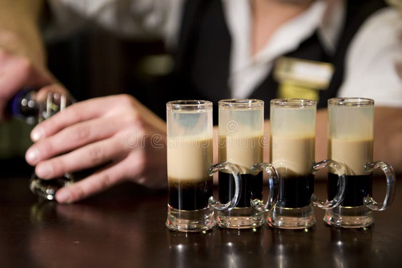 Burning cocktail stock image. Image of three, barman - 17600455