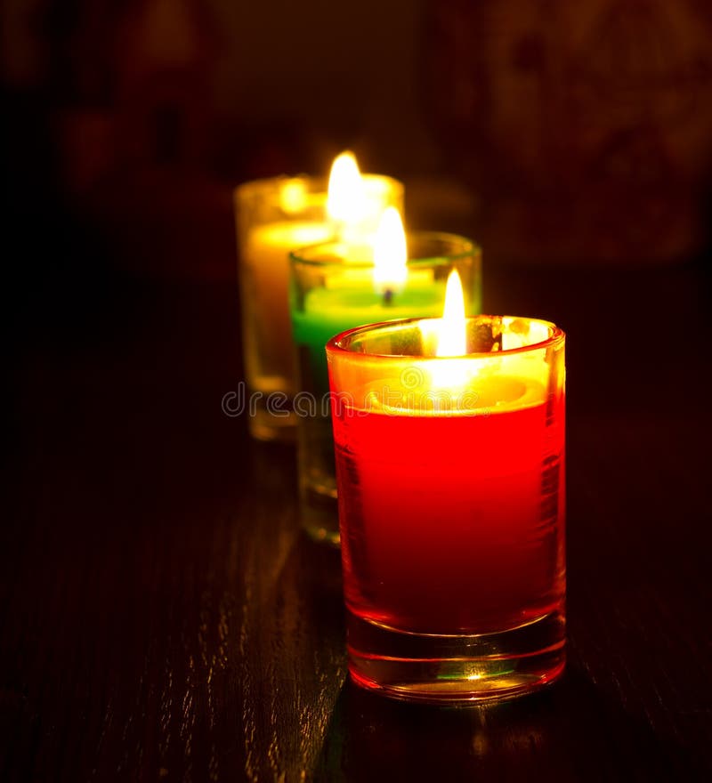 Colored candles stock image. Image of decoration, group - 30254785