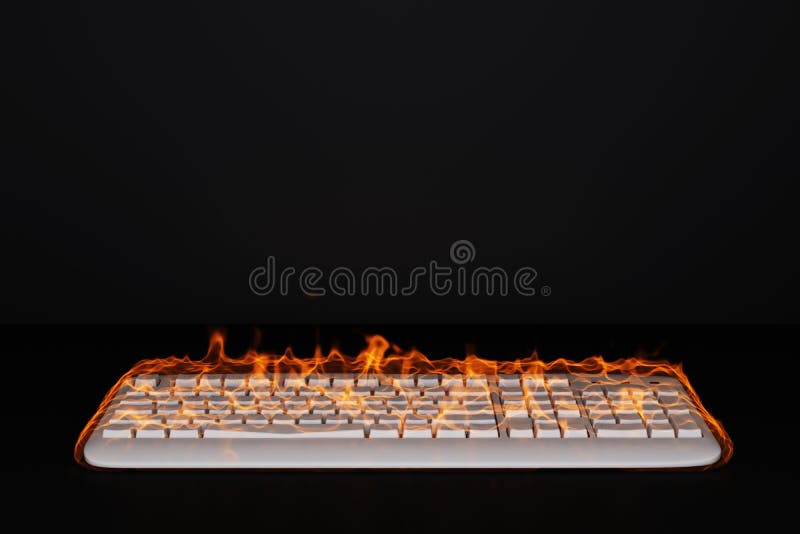 Burning Keyboard Stock Illustrations – 231 Burning Keyboard Stock ...