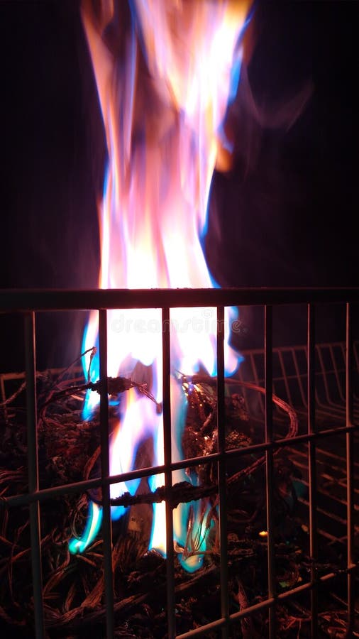 Burning copper wire stock image. Image of copper, changing - 267687101