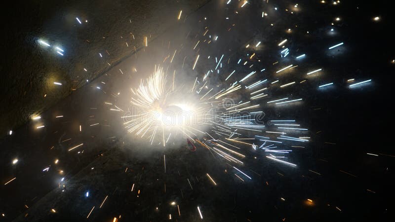 Burning Crackers in the Festival of Diwali Stock Photo - Image of ...