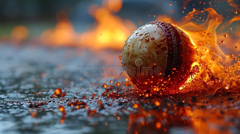 Red Ball Fire Cricket Stock Illustrations – 94 Red Ball Fire Cricket ...