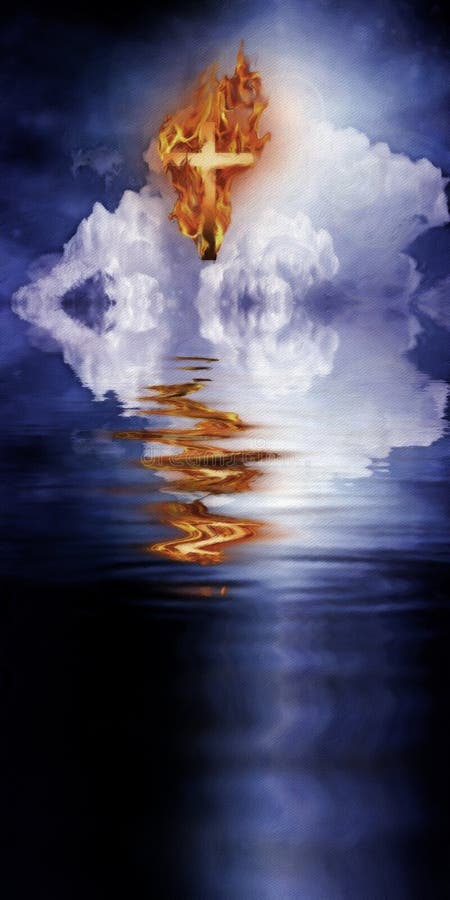 Christian Cross Fire Stock Illustrations – 998 Christian Cross Fire ...